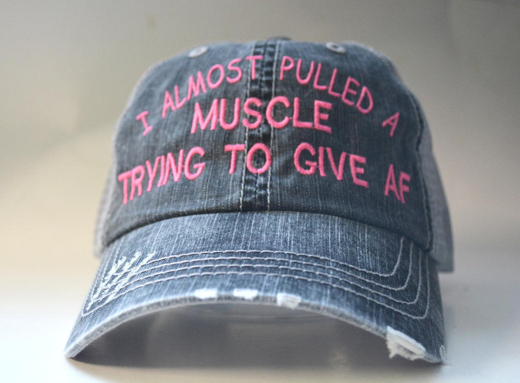 I Almost Pulled A Muscle Trying To Give AF Embroidered Trucker Hat ...