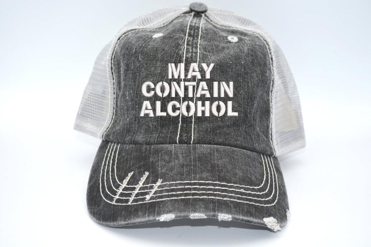 May Contain Alcohol Trucker Hat Party Gift 🍺 – amazetopia.com